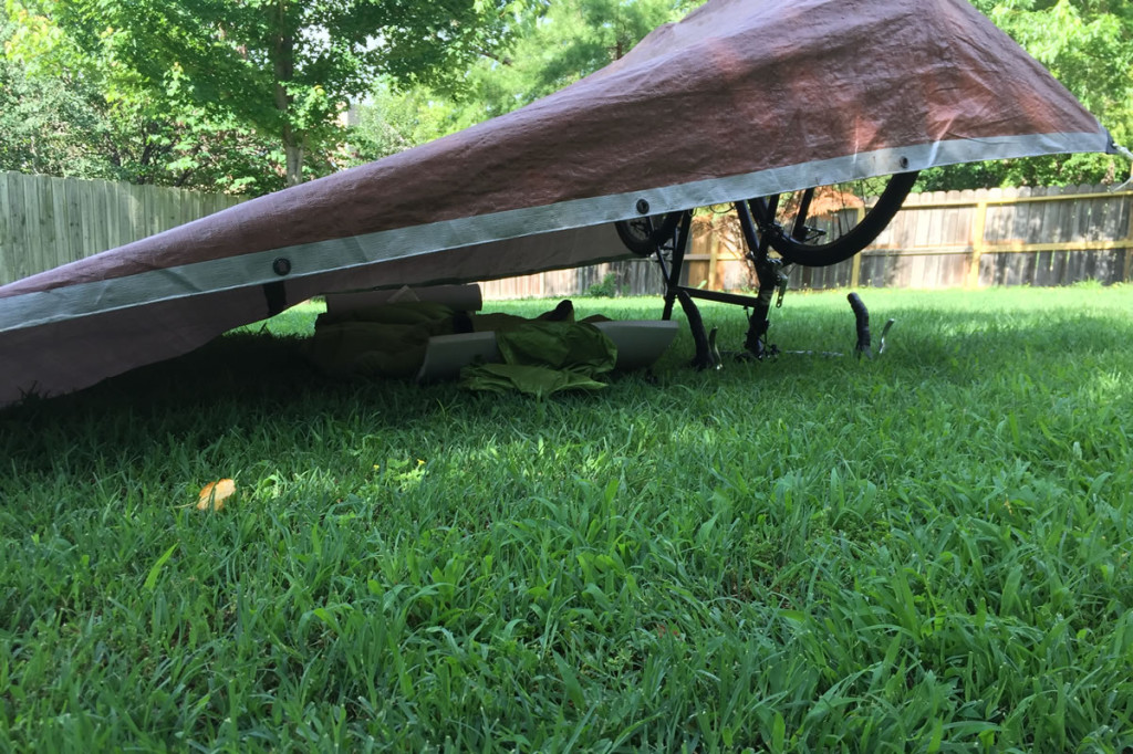 Set Up a Tarp Shelter Using Your Bike (Video) - BIKEPACKING.com