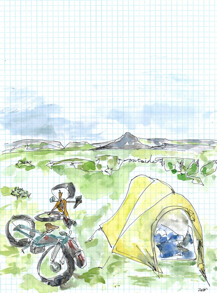 Bikepacking Drawings, by Alex Borgen - BIKEPACKING.com