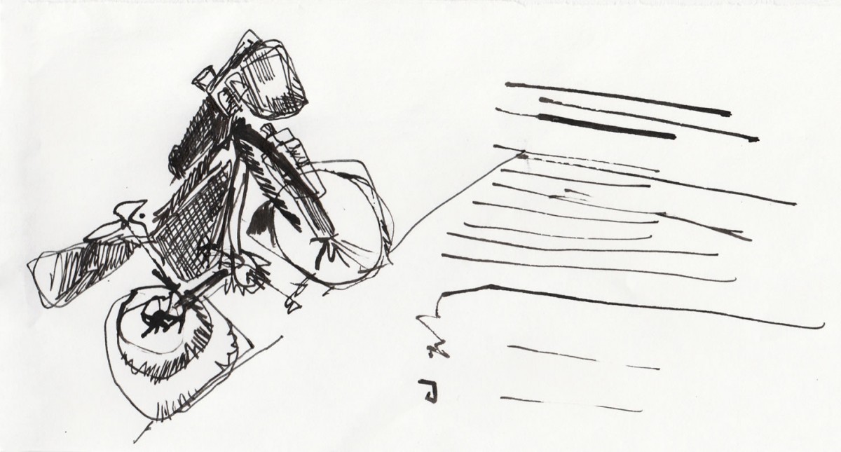 Bikepacking Drawings, by Alex Borgen - BIKEPACKING.com