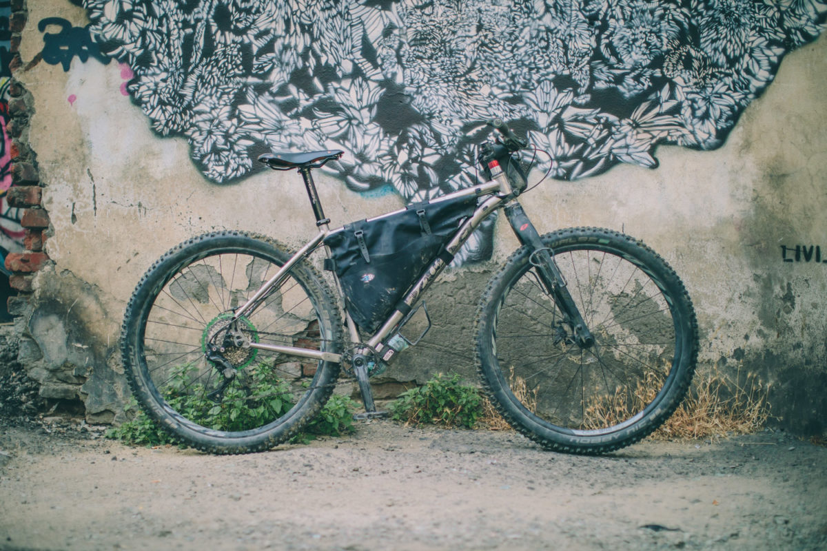 Logan's Salsa Timberjack Ti, Space Metal! - BIKEPACKING.com