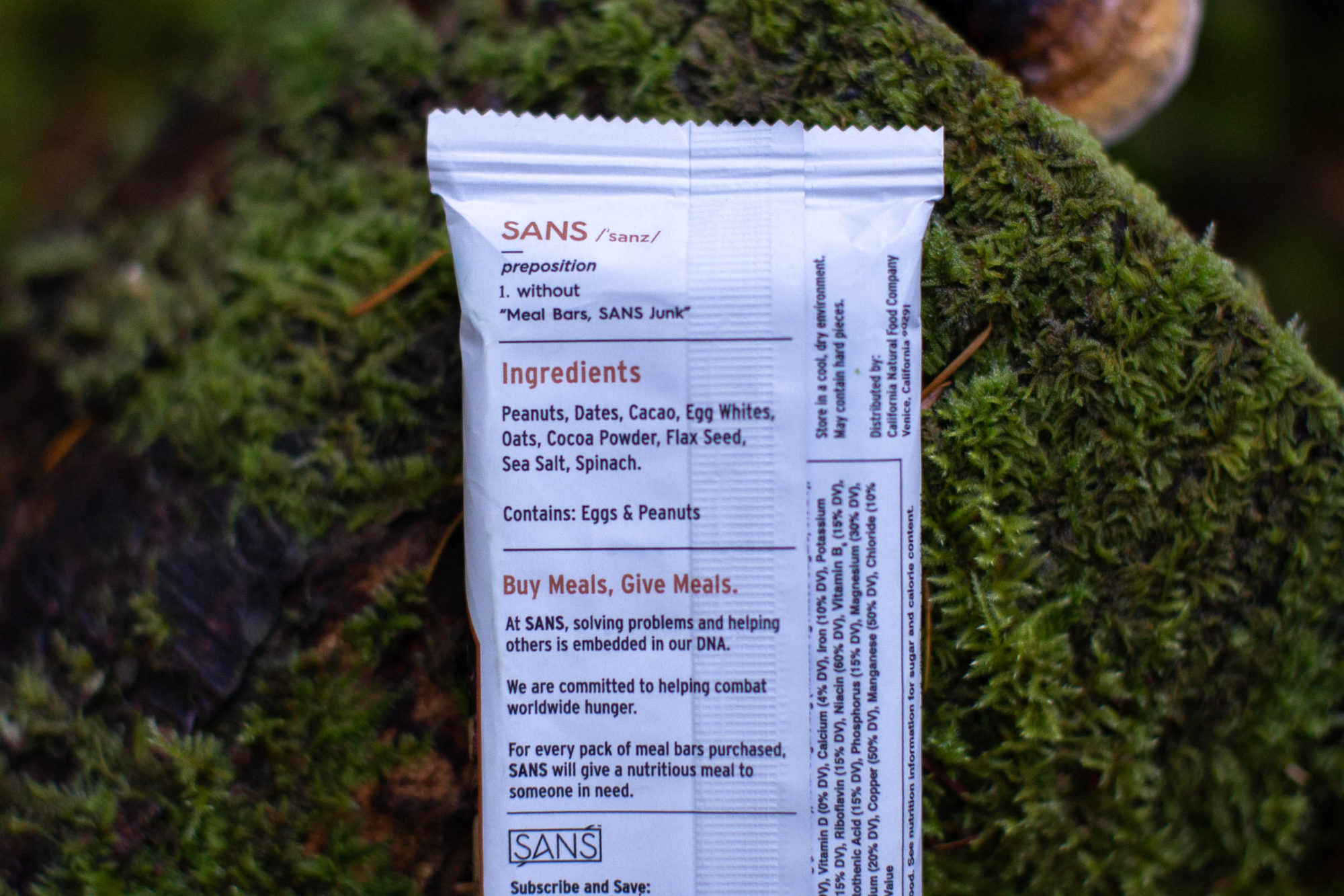 SANS Meal Bars: Just the Good Stuff - BIKEPACKING.com