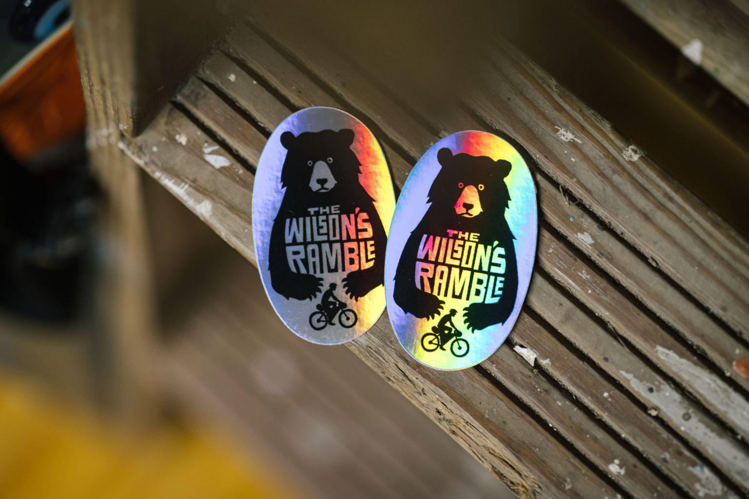 Wilson's Ramble Stickers at Fonta Flora - BIKEPACKING.com