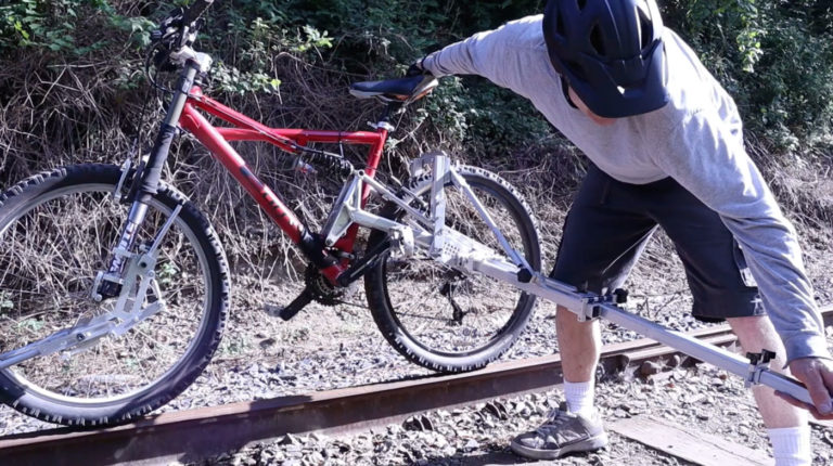 Check out this Rail Bike with Folding Outriggers - BIKEPACKING.com