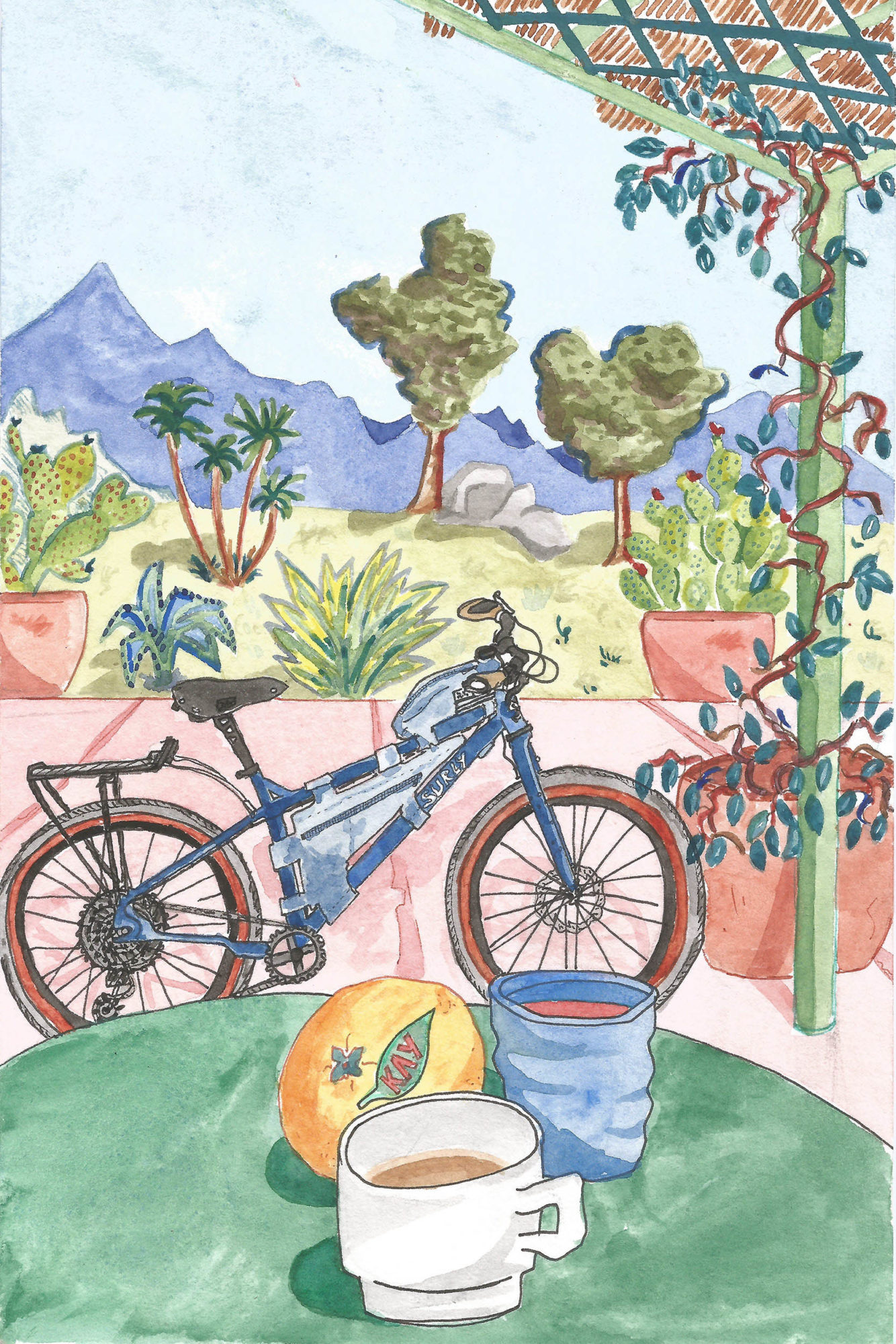 Rider's Lens: Isabel Del Real's Travel Watercolors - BIKEPACKING.com