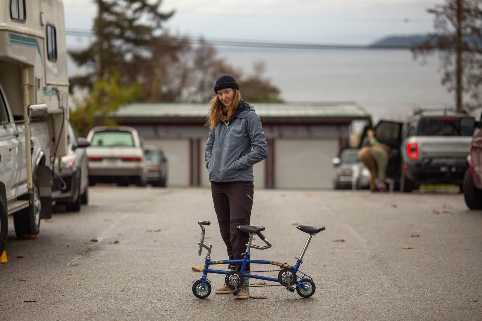 Taryn and Amanda's QU-AX Minibike Tandem - BIKEPACKING.com