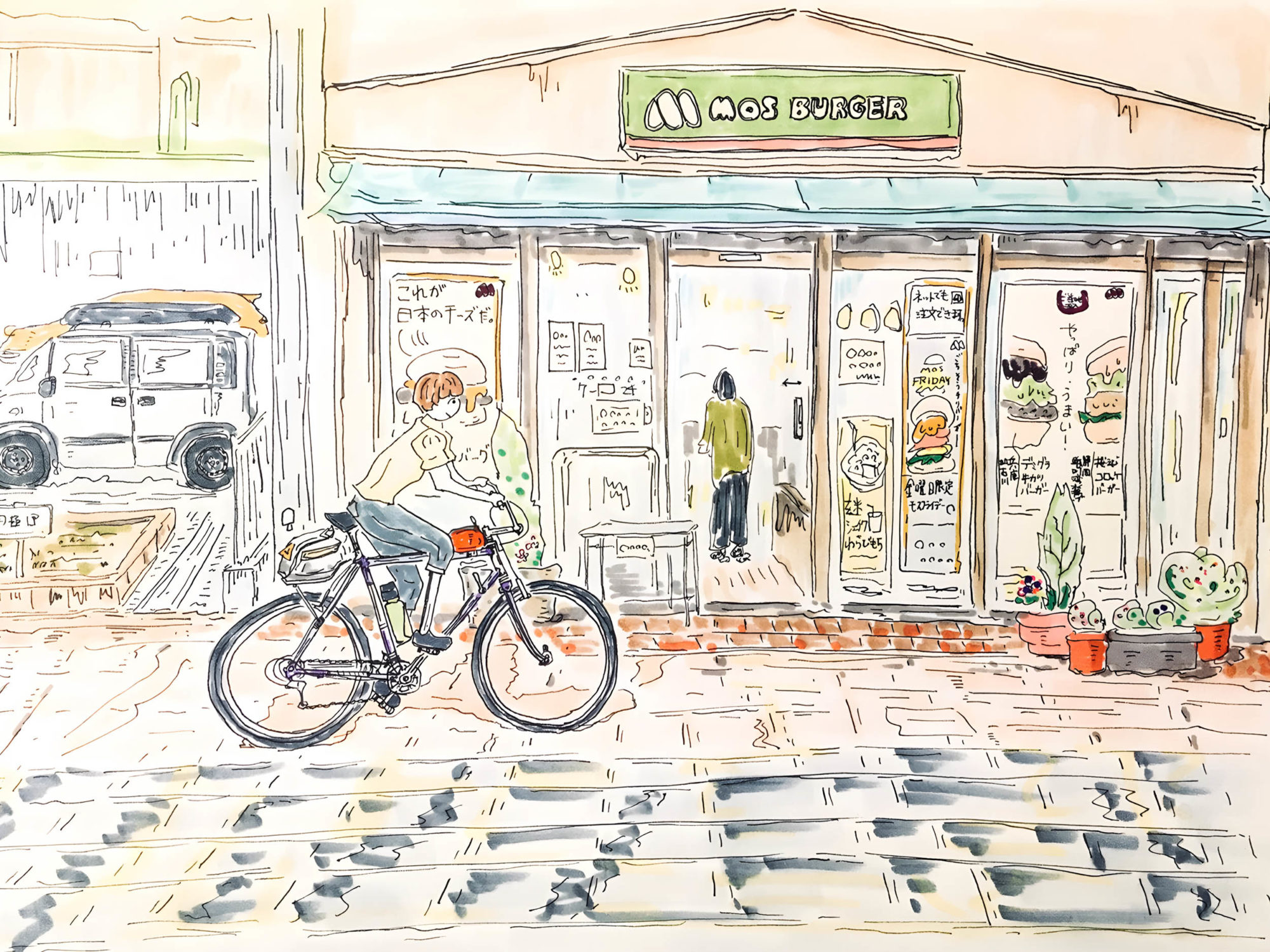Rider's Lens: Watakashi Hayaka's Illustrations - BIKEPACKING.com