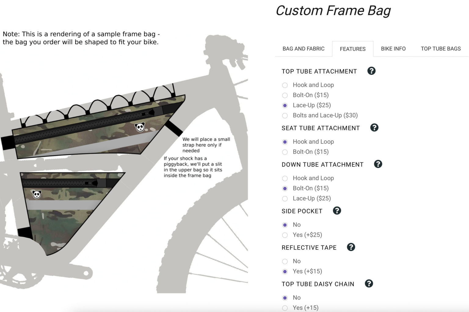 Rogue Panda's New Custom Frame Bag Visualizer - BIKEPACKING.com