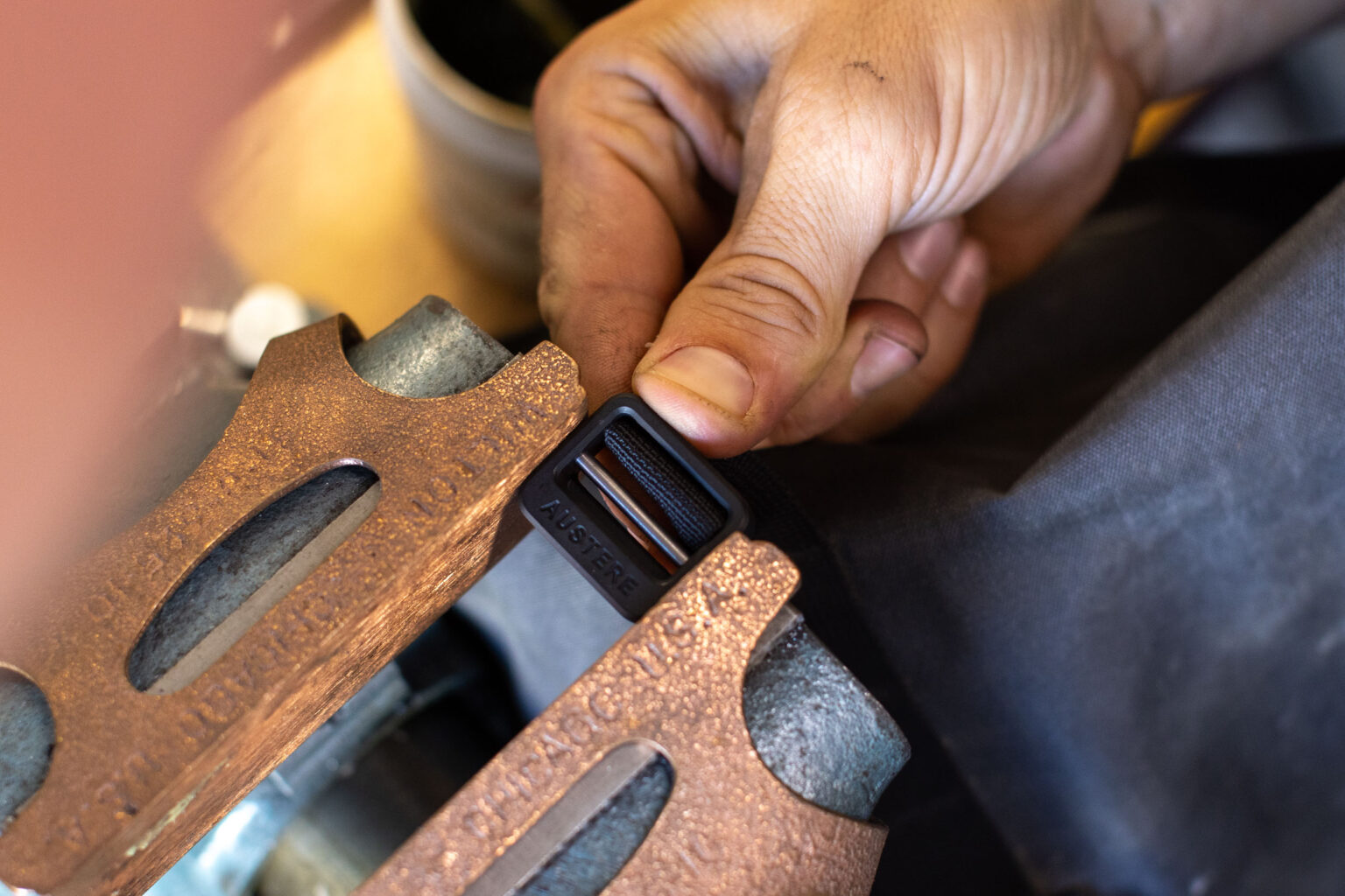 Austere Manufacturing 1″ Pin Ladder Lock: First Look - BIKEPACKING.com