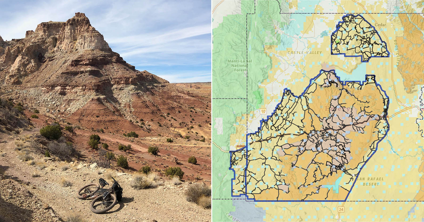 BLM Releases San Rafael Swell Travel Plan Maps - BIKEPACKING.com