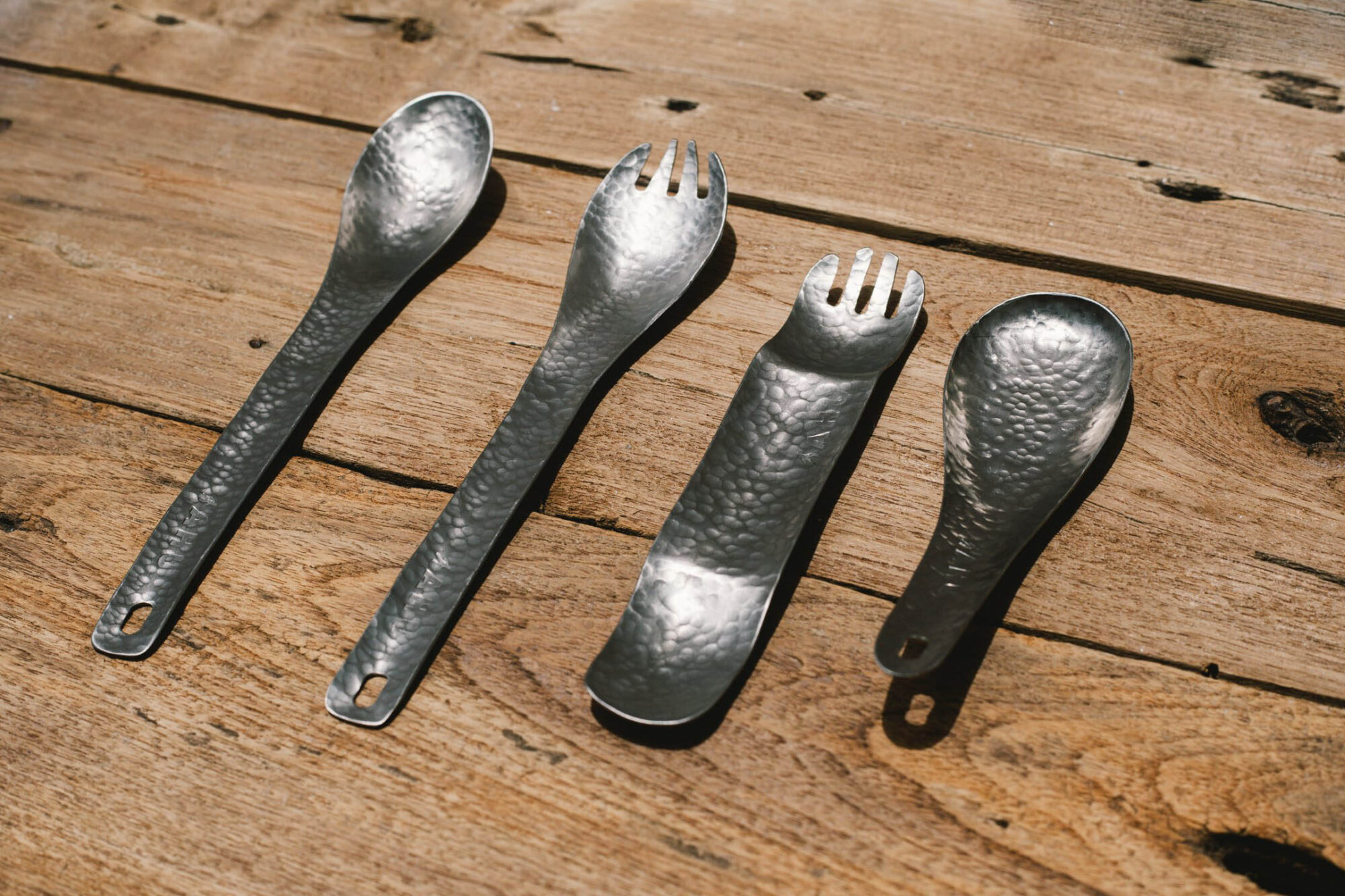 Handmade Titanium Eating Tools From Buffalo Bag - BIKEPACKING.com