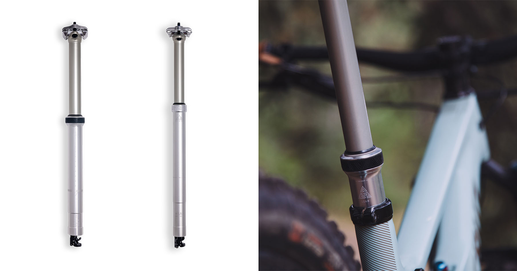 PNW LTD Silver Dropper Posts - BIKEPACKING.com