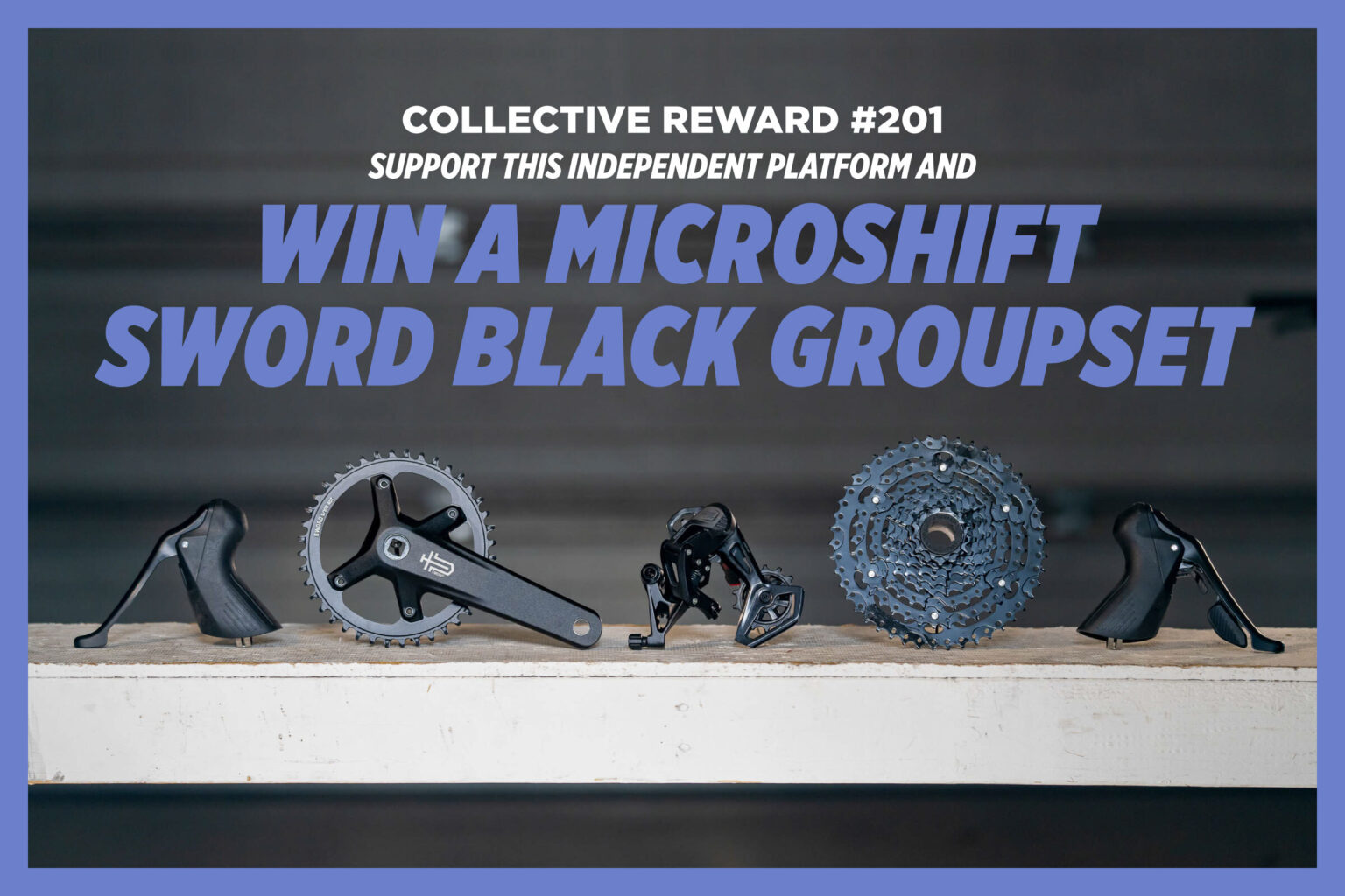 microSHIFT Sword Black Groupset Giveaway - BIKEPACKING.com