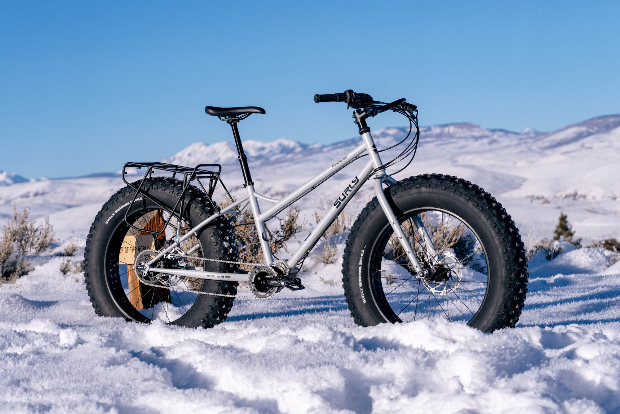Snow-Biking on the Surly Moonlander - BIKEPACKING.com