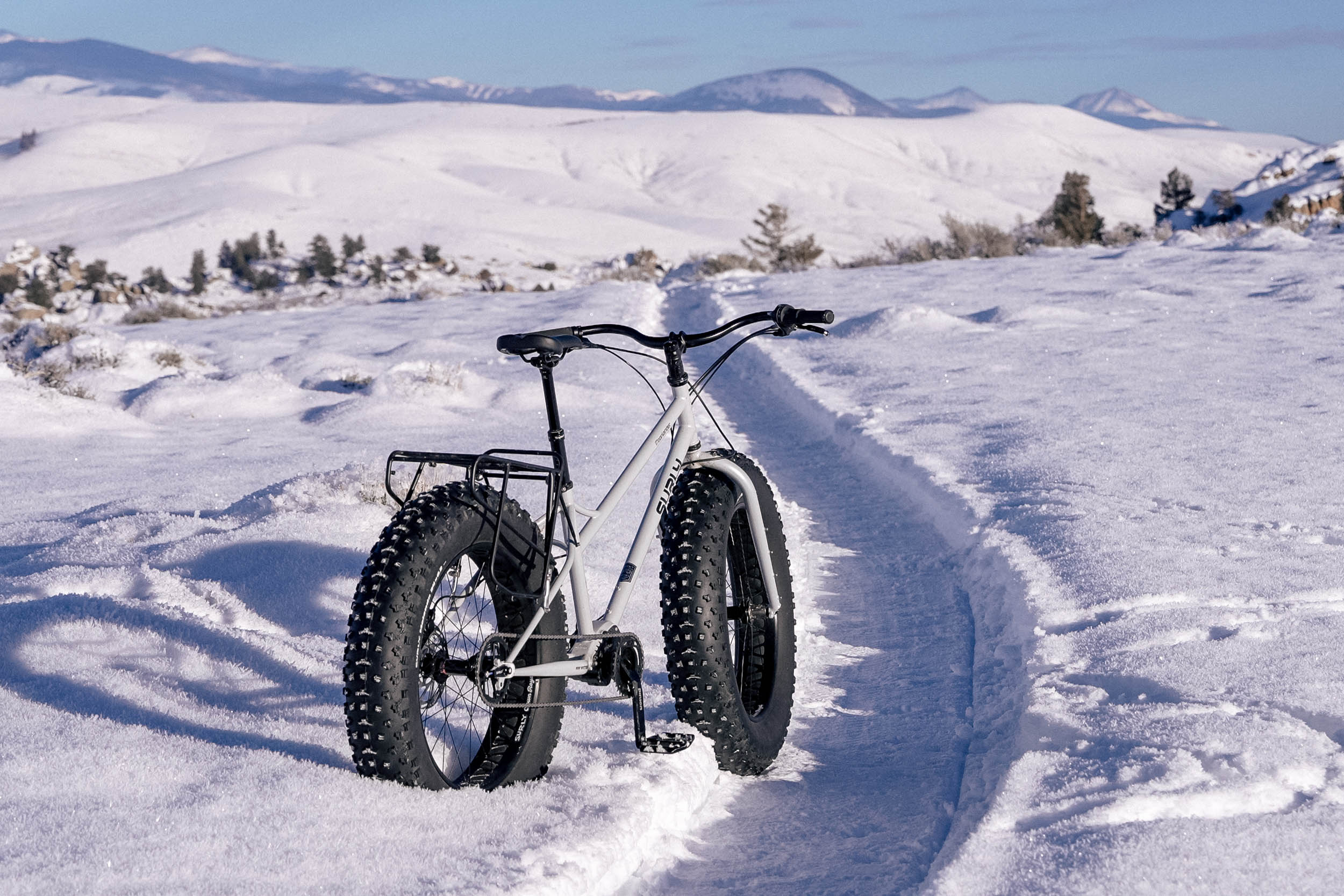 Snow-Biking on the Surly Moonlander - BIKEPACKING.com