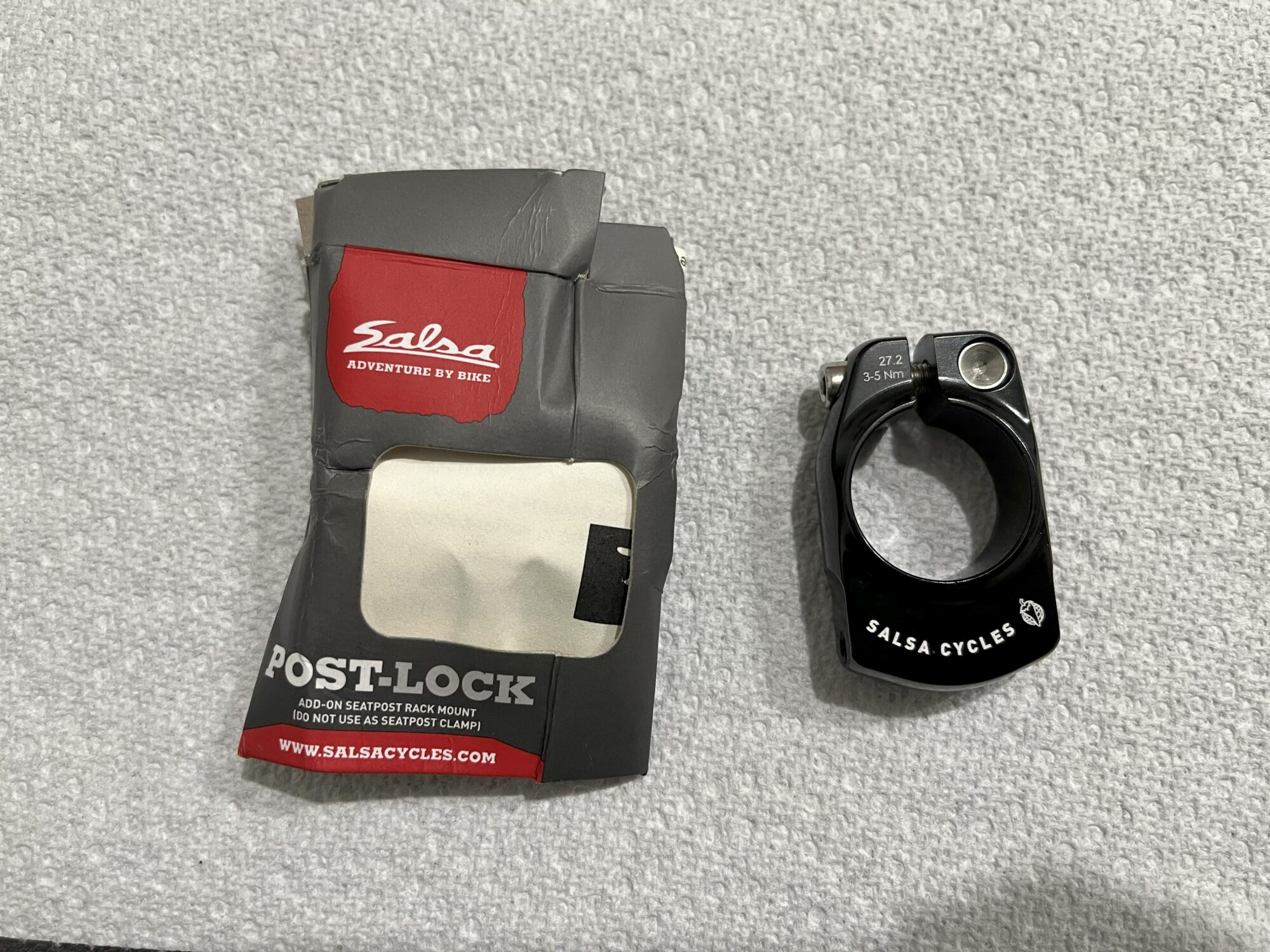 Salsa POST-LOCK 27.2mm seat post rack mount - BIKEPACKING.com