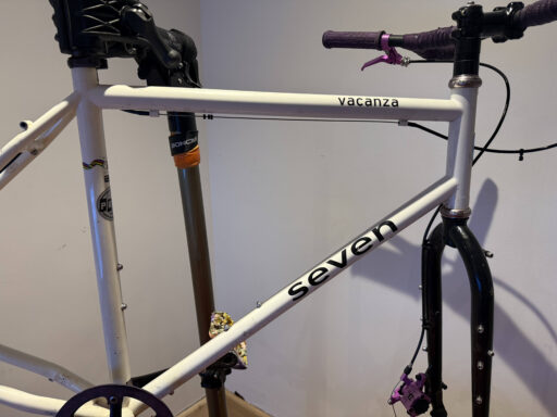 Seven Vacanza steel touring frame with PAUL KLAMPERS - BIKEPACKING.com